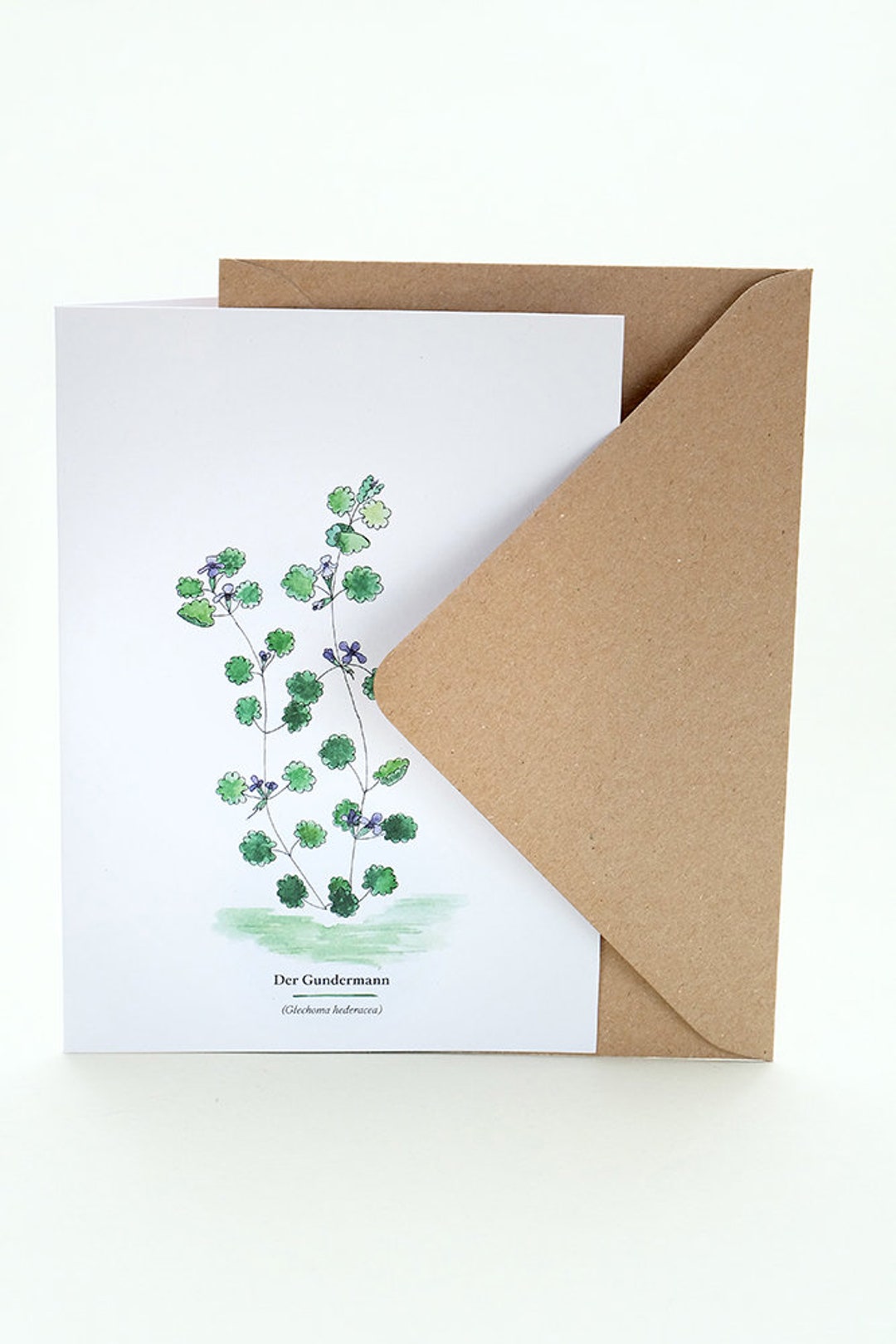 Greeting Card Ground Ivy Useful Plants Wild Herbs Gardener - Etsy