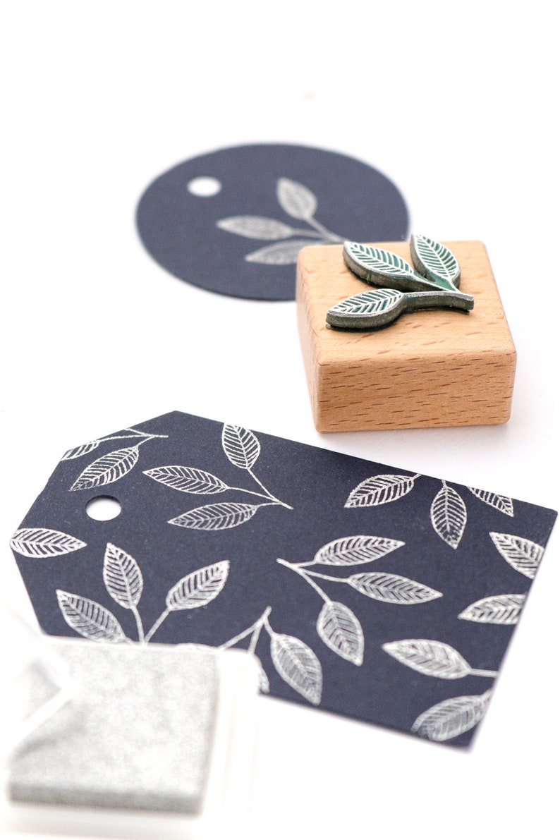 Mini Stamp BEECH LEAF plant Stamp leaf Stamp tree Stamp | Etsy