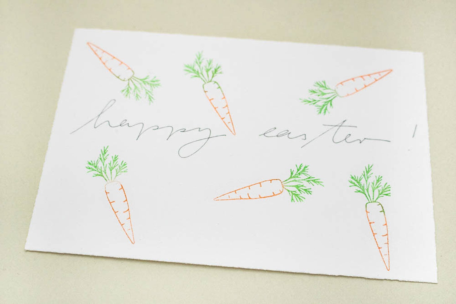Rubber Stamp Carrot Happy Easter mini stamp easter stamp | Etsy