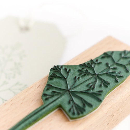 Rubber Stamp HAWTHORN Botanical Stamp Plant Stamp Twig With | Etsy