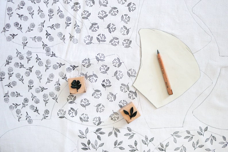 Mini Stamp ELDERFLOWER, Plant Stamp, Flower Stamp, Deco Stamp, Stamp ...