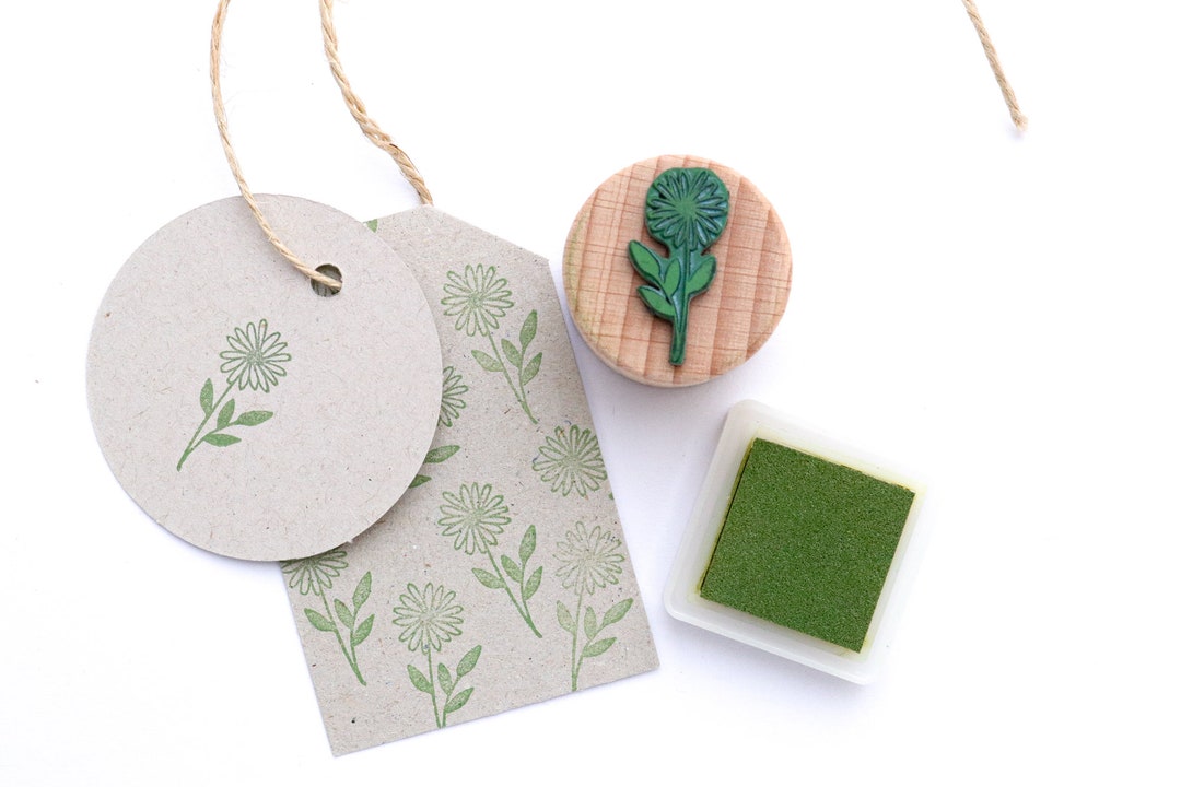 Mini Stamp FLOWER, Plant Stamp, Flower Stamp, Deco Stamp, Stamp for ...