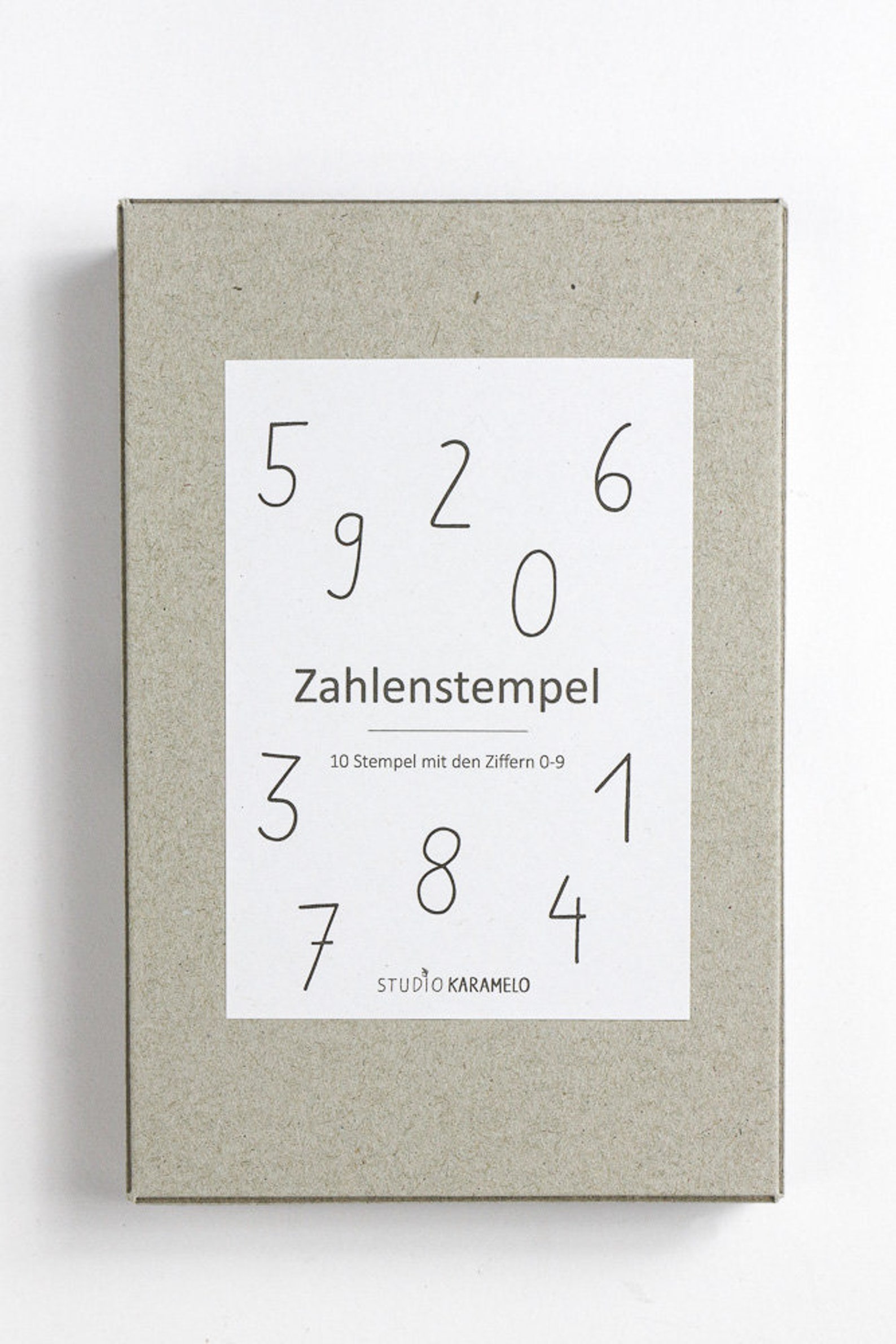 Stamp Set Numbers Handlettering Rubber Stamps in a Box - Etsy