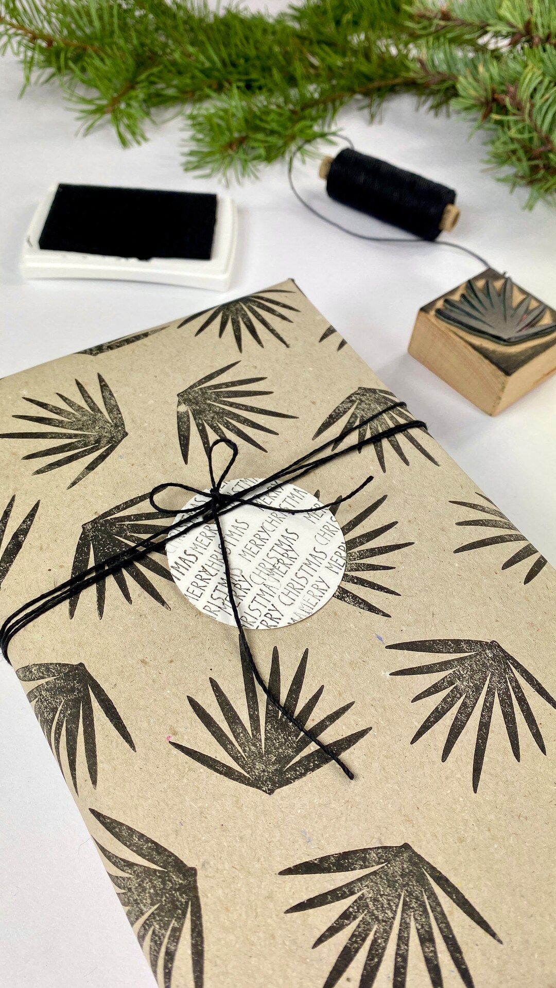 Botanical Stamp Palm Leaf, Flower Stamp, Palm Stamp - Etsy