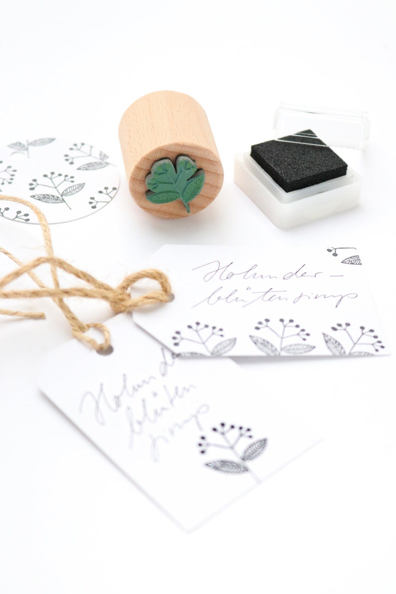 Mini Stamp ELDERFLOWER, Plant Stamp, Flower Stamp, Deco Stamp, Stamp ...