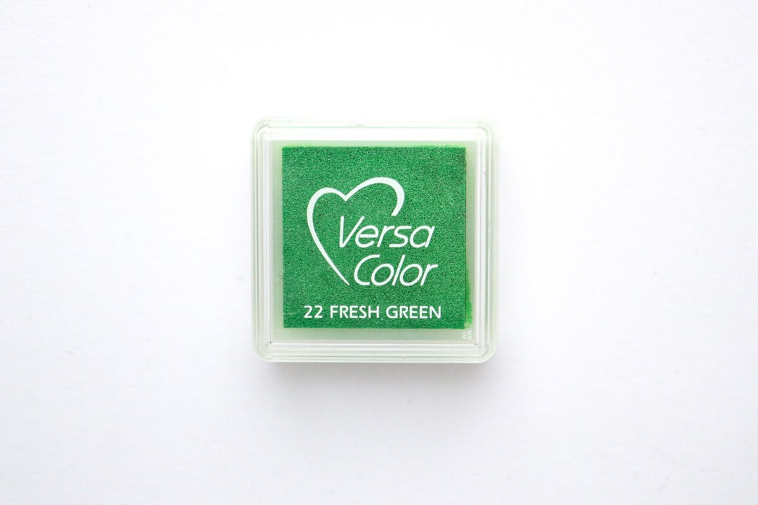Ink Pad Versacolor Mini Fresh Green No. 22, Artist Ink Pad, Water-based ...