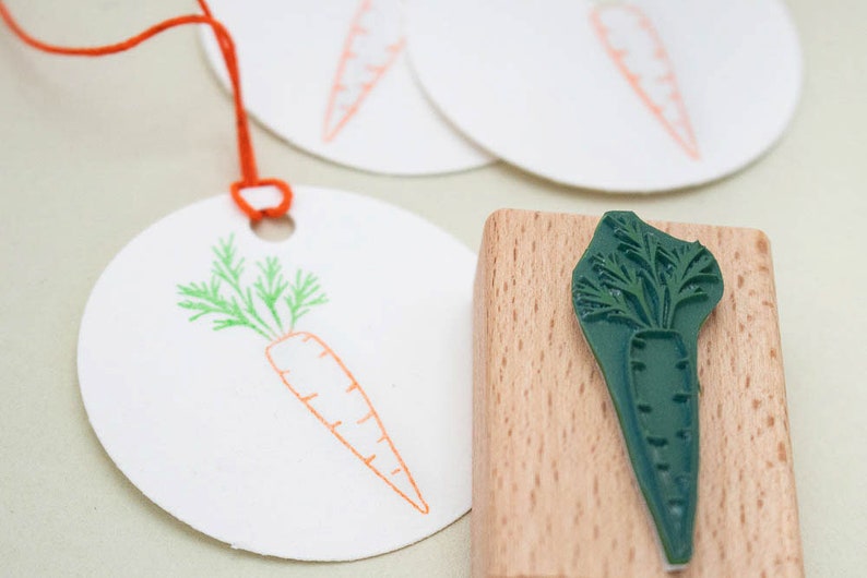 Rubber Stamp Carrot Happy Easter Mini Stamp Easter Stamp - Etsy