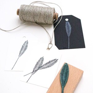 Floral Rubber Stamp PAMPAS GRASS, Botanical Stamp, Garden Stamp, Label ...