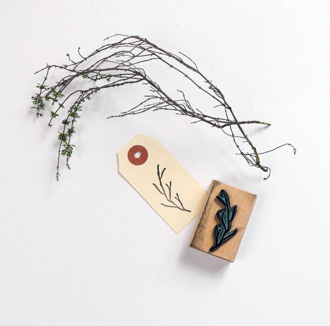 Stamp Knotty Twig, Floral Stamp - Etsy