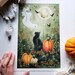 Cat Art Watercolor Print - Ghosty Meets a Unicat - Fantasy Art ...