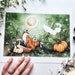 Fox Art Watercolor Print - Ghosty Meets a Foxicorn - Fantasy Art ...
