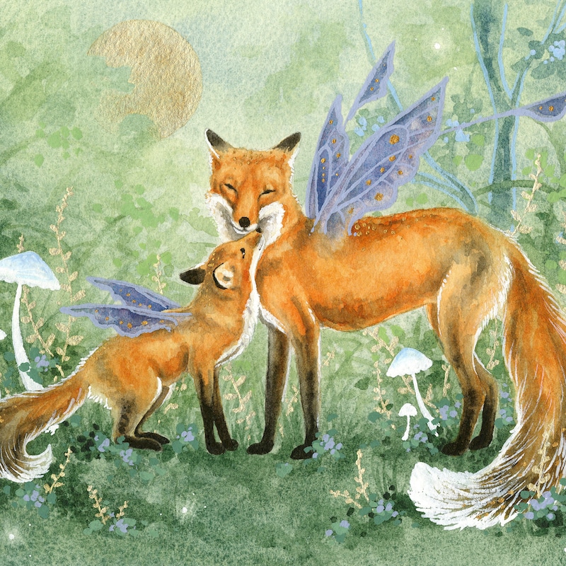 Whimsical Fox - Etsy