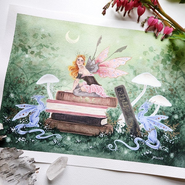Fairy Original Watercolor Painting - Etsy