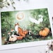 Fox Art Watercolor Print - Ghosty Meets a Foxicorn - Fantasy Art ...