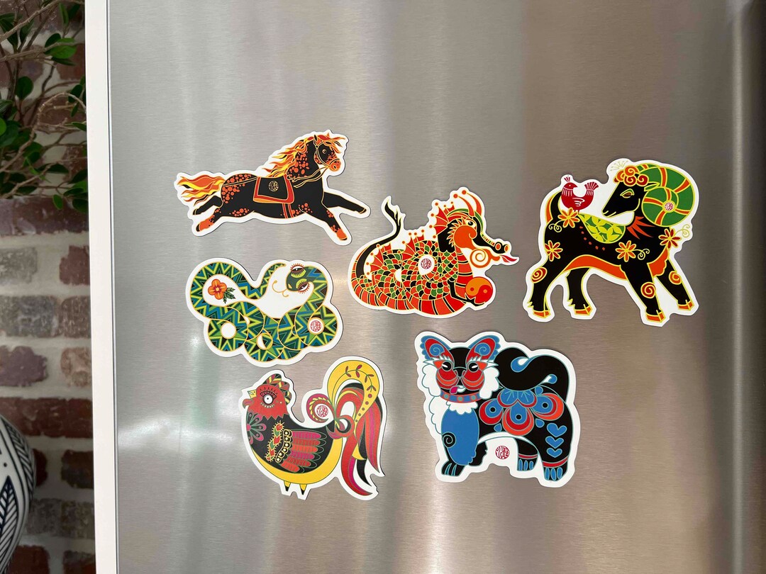 Snake Magnet 2025 New Year Snake Year Vinyl Diecut Magnet Kitchen ...