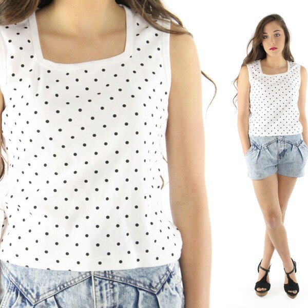 Polka Dot Tank Top - Etsy