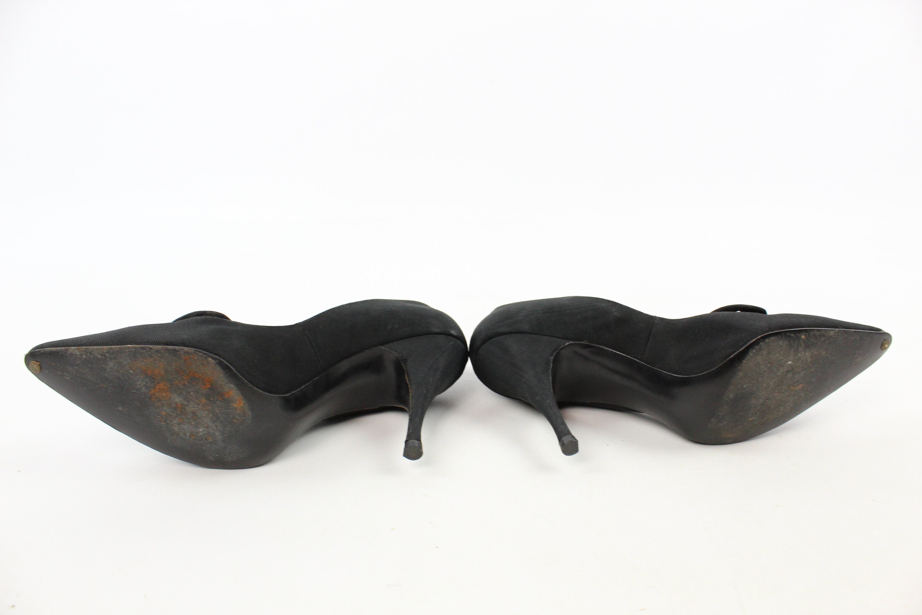 50's Black Stiletto High Heels Vintage 1950s Women's | Etsy