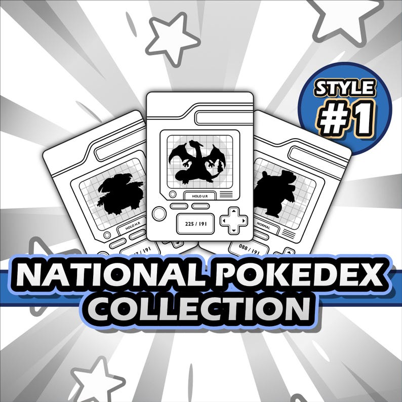 National Dex Printable Binder Placeholders (style 1) + Checklist - Etsy