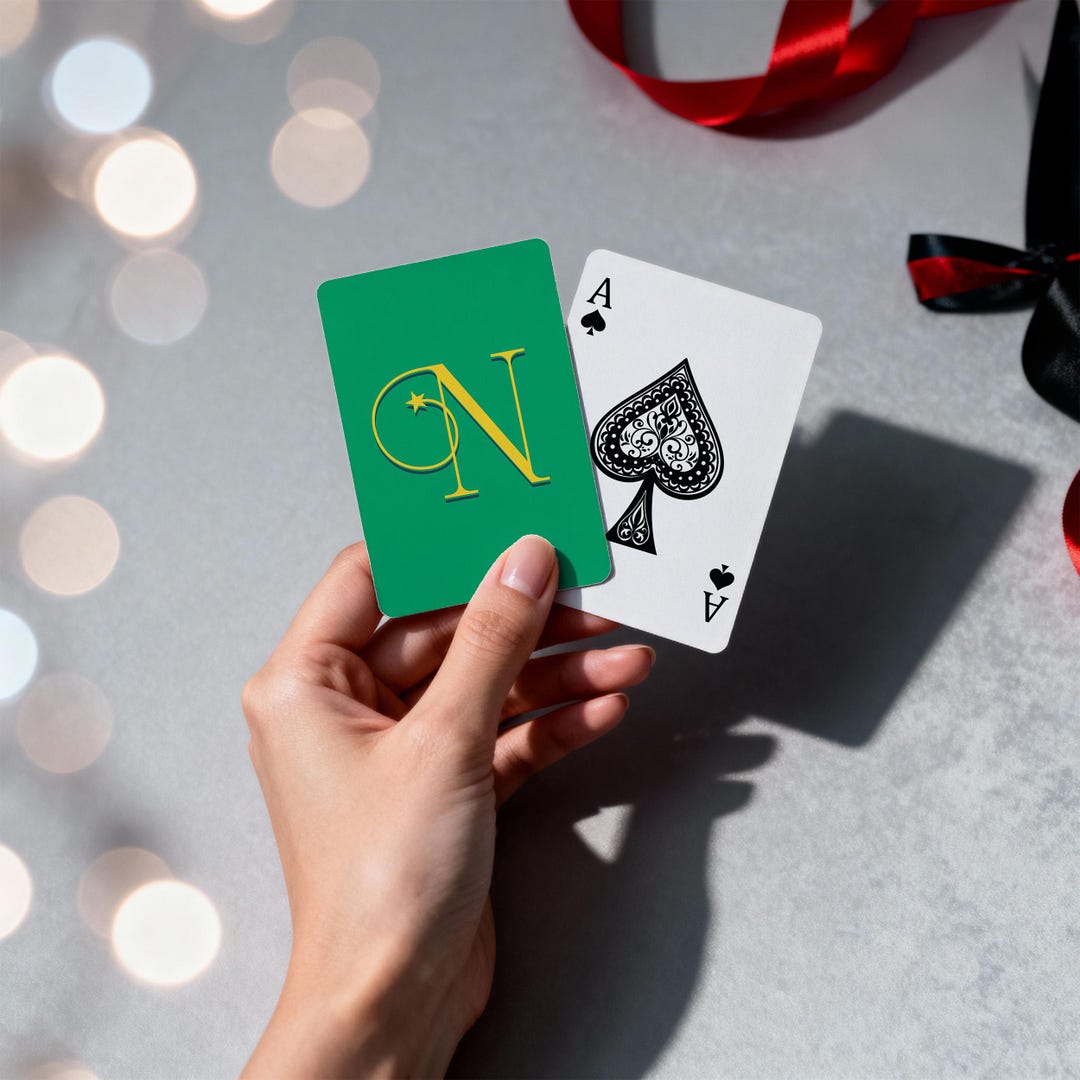 Custom Card Deck Monogrammed Playing Set Custom Ame Night Gift - Etsy