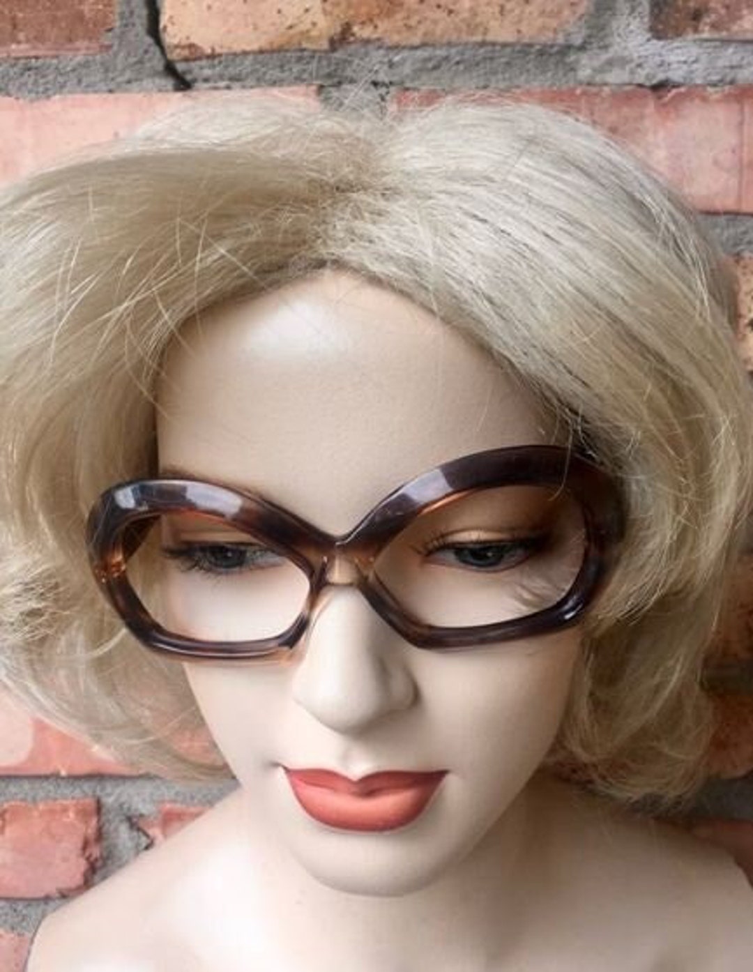 Vintage 1960s 70s Silhouette Mod Eyeglasses Frames, Brown, Leopard ...