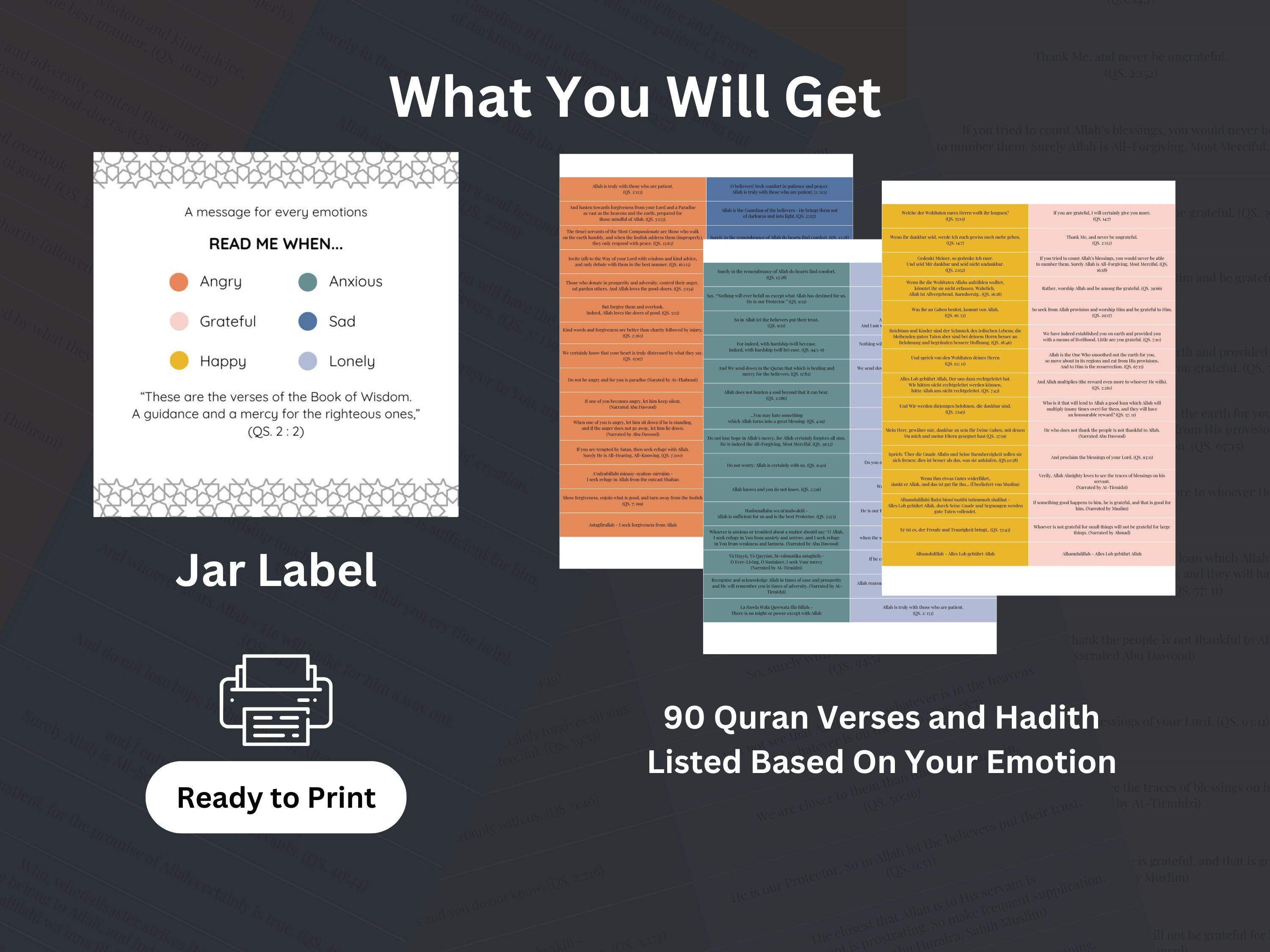DIY Printable Islamic Jar | Quarnic Jar | Eid Gift | Ramadan Gift ...
