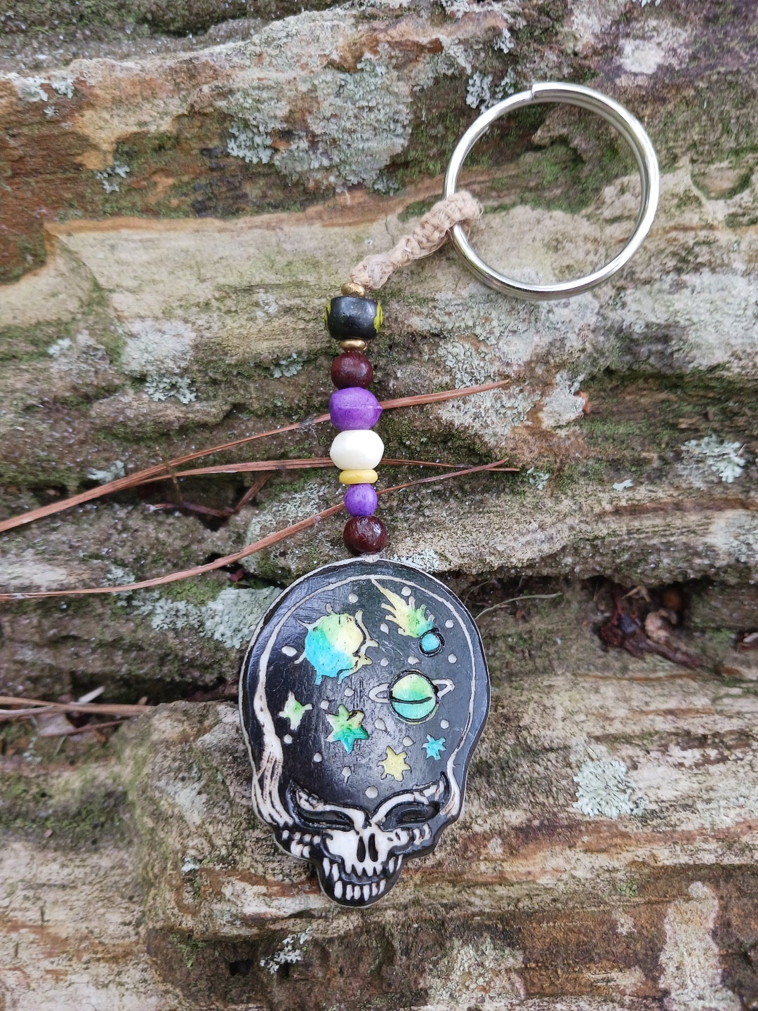 Space Your Face Keychain, Grateful Dead Keychain, Dead and Company ...