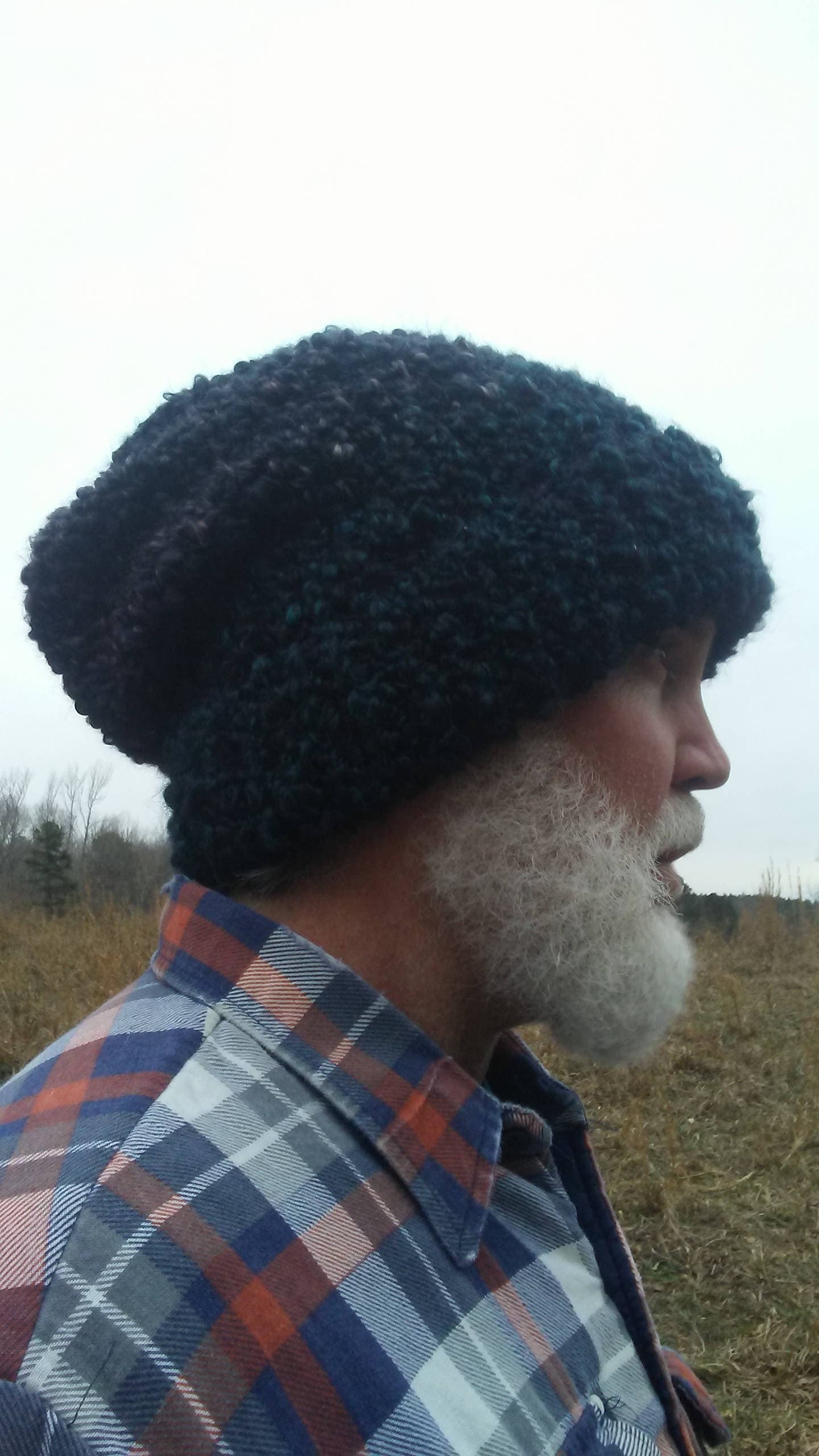 Dark Star Knit Hat Crochet Boggin Winter Hat Warm & Fuzzy | Etsy