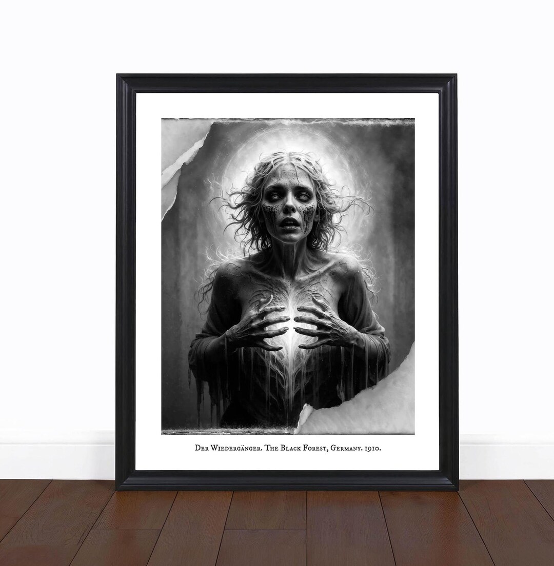 Germanic Folk Horror Art Poster. Zombie Art. Horror Art. Gothic Horror ...