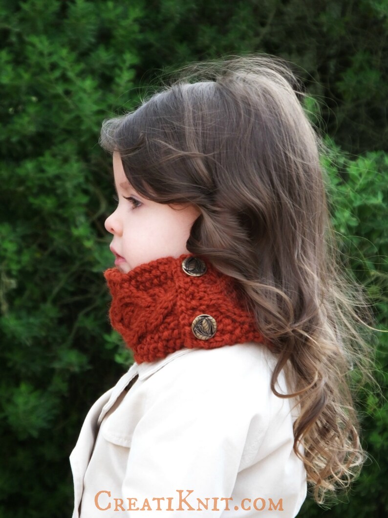 Knitting Pattern-the Autumn Cowl (baby, Toddler, Child Sizes) - Etsy