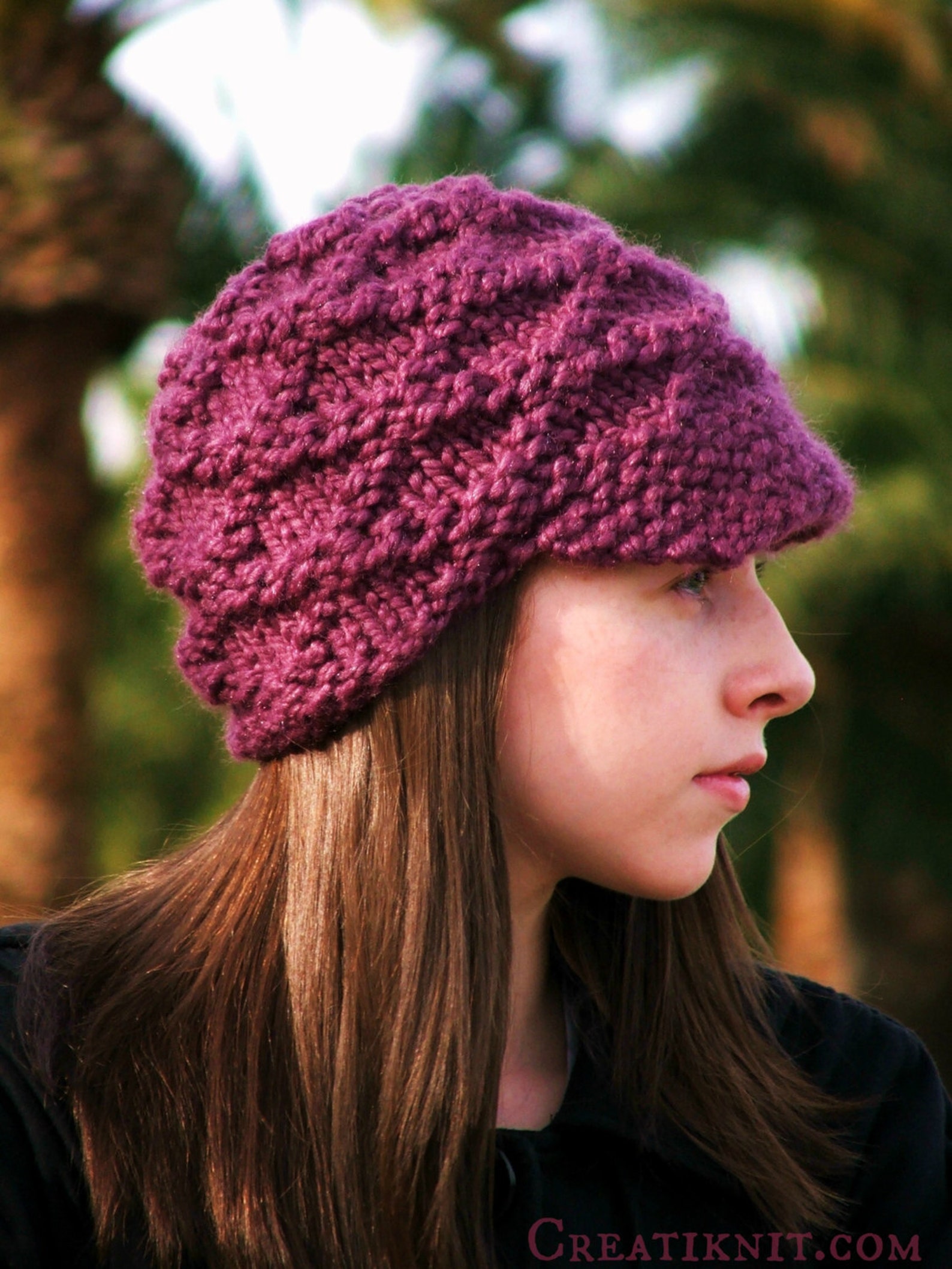 Knitting Pattern-adult Crystal Hat - Etsy