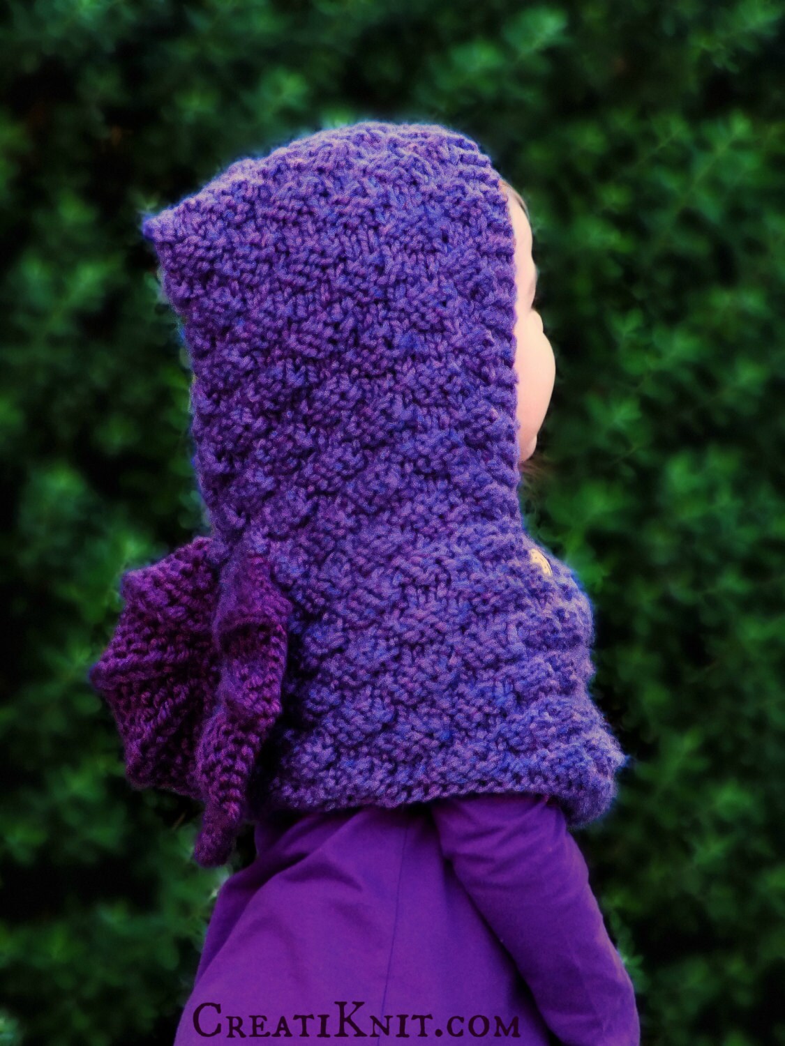 KNITTING Pattern-the Dragon Hooded Cowl - Etsy