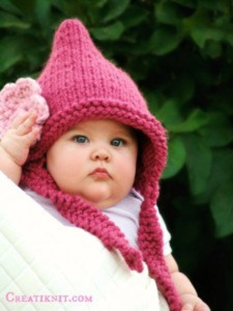 Knitting Pattern Pixie Hood baby Toddler Child Sizes - Etsy