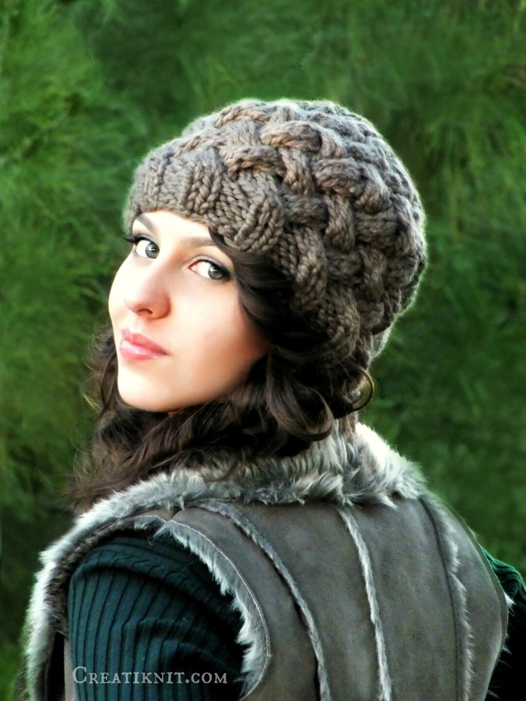 Knitting Pattern the Basket Weave Hat English, Deutsch german - Etsy