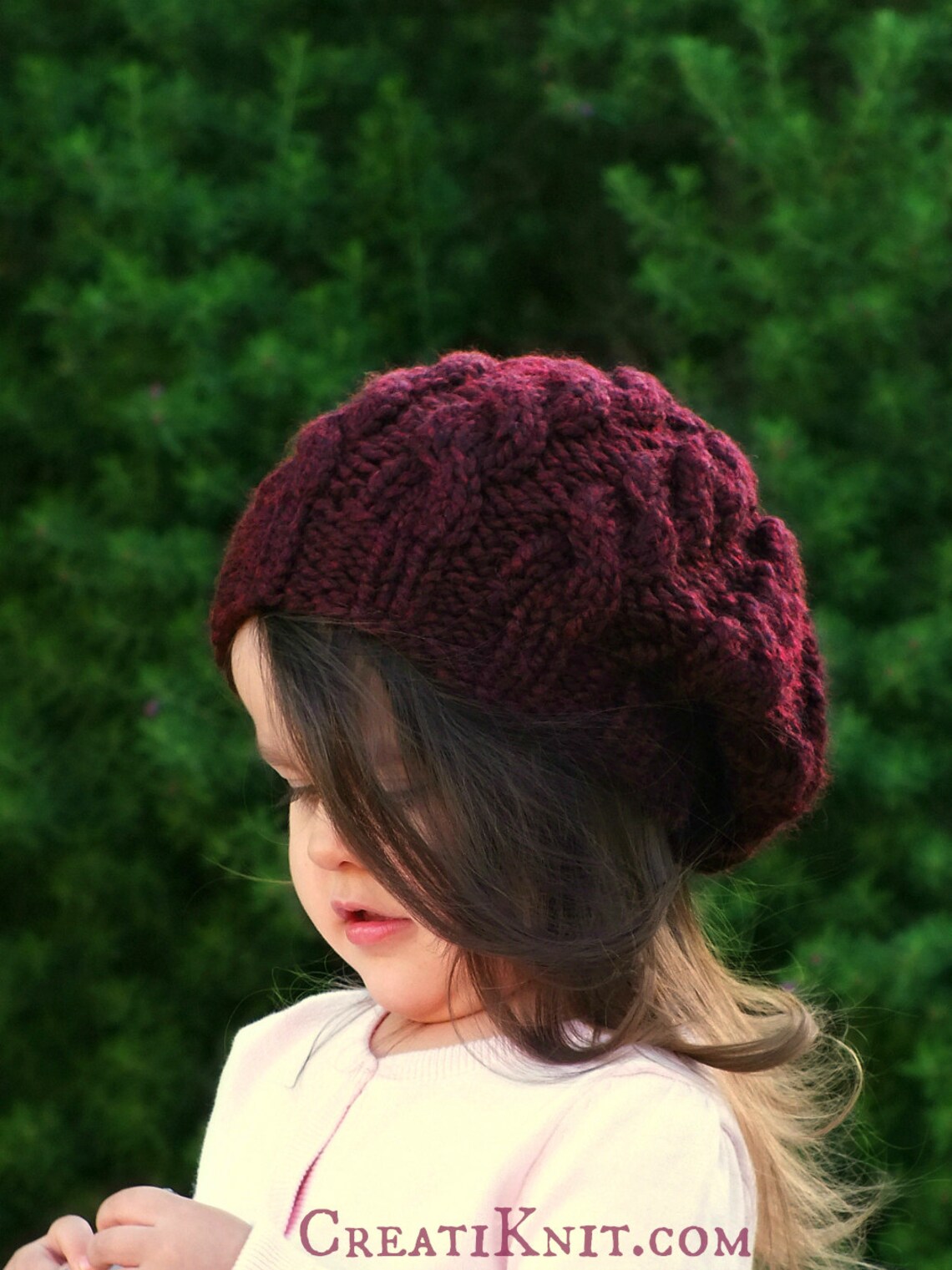 Cable Hat Knitting Pattern Slouch Hat Pattern Slouch Beanie - Etsy
