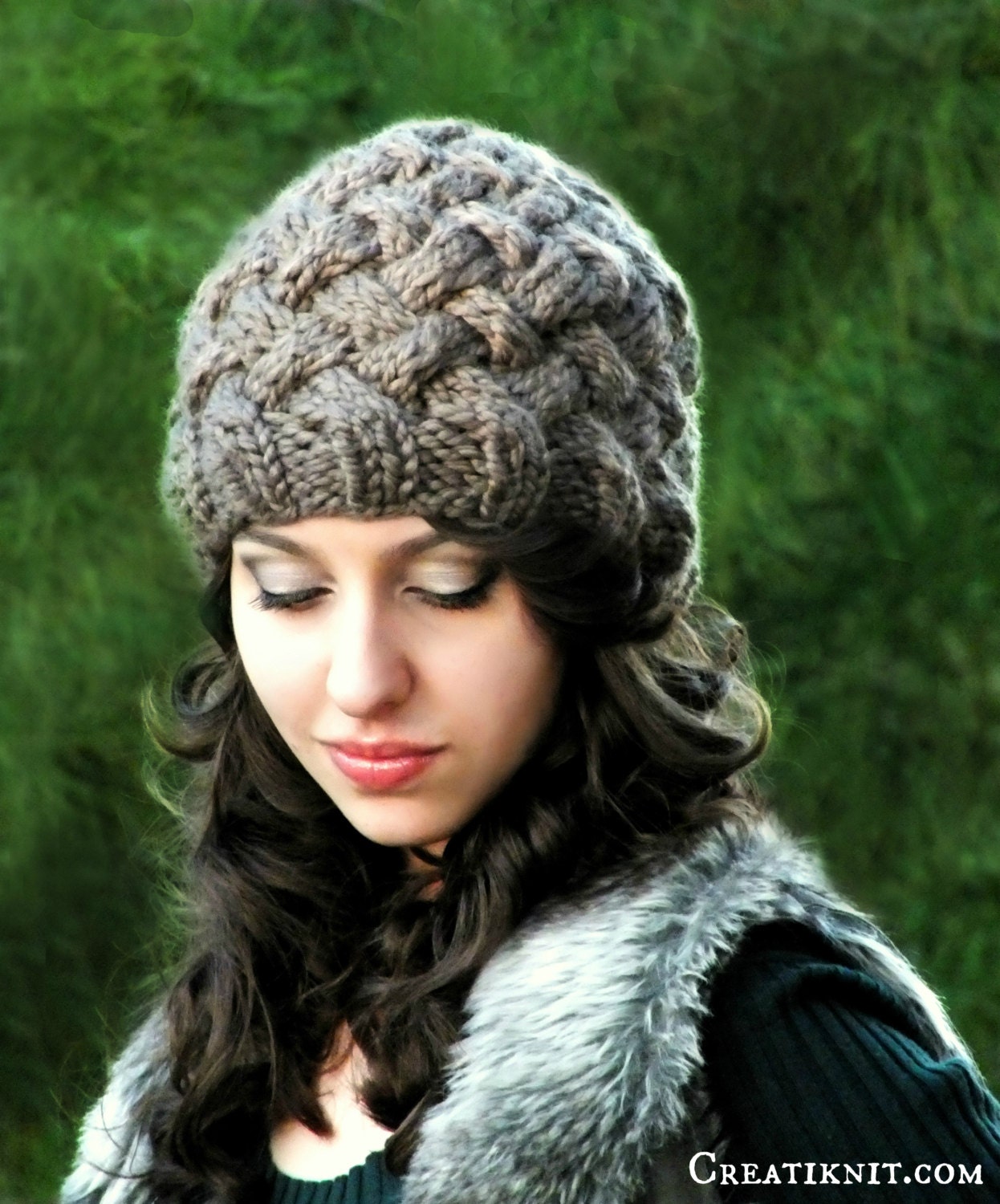 Knitting Pattern the Basket Weave Hat English Deutsch | Etsy