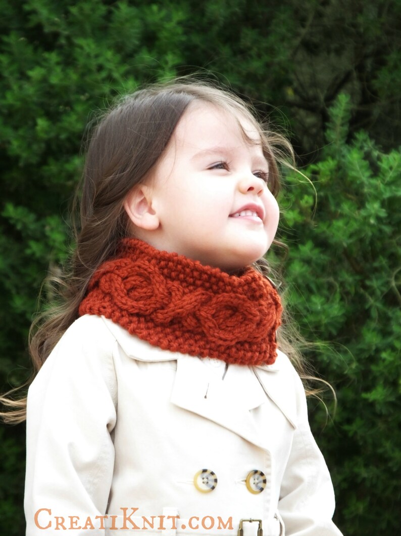Knitting Pattern-the Autumn Cowl (baby, Toddler, Child Sizes) - Etsy