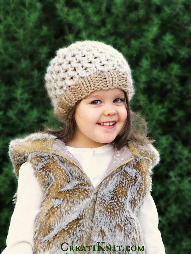 KNITTING PATTERN - Knit Beanie Pattern - Baby Hat Knit Pattern - the ...