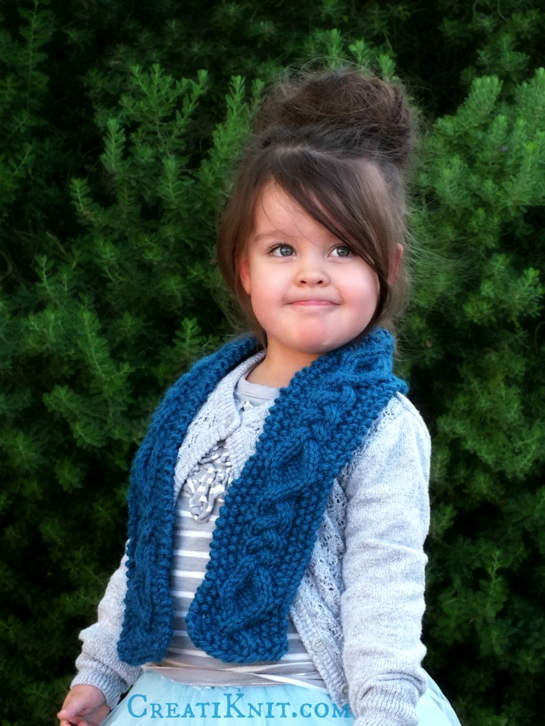 KNITTING PATTERN the Calliope Scarf baby, Toddler, Child Sizes - Etsy
