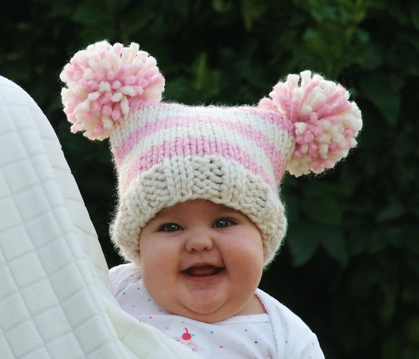 Baby Knitting Pattern Knit Hat Knitting Pattern PDF Pom - Etsy