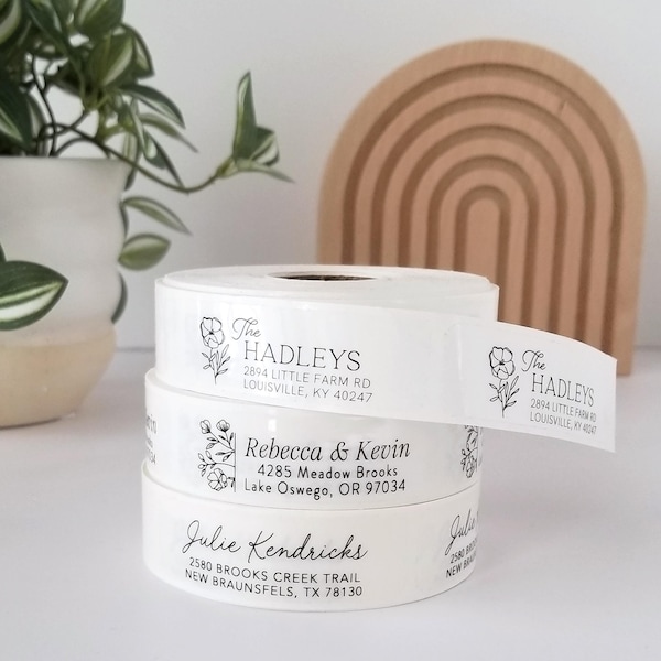 Personalized Return Address Labels - Etsy