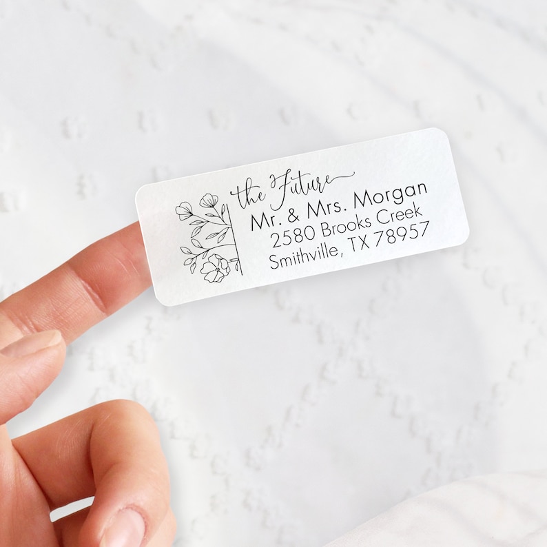 Wedding Address Labels Return Address Label Rolls & Sheet - Etsy