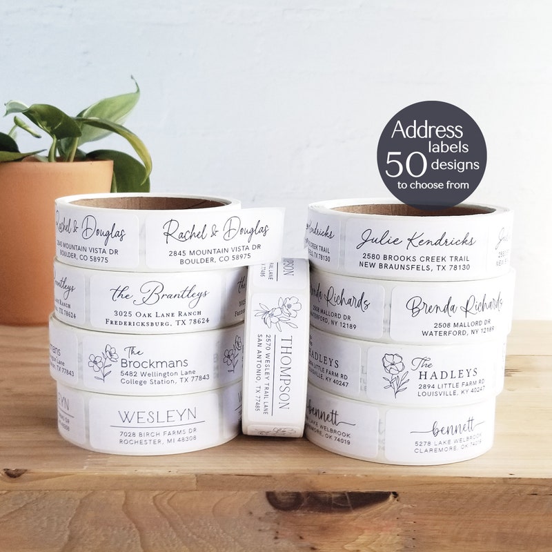 Return Address Labels Personalized Roll - Etsy