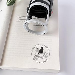 Personalized Book Embosser for Book Lover, Present Keepsake for Teacher Classroom Bookworm, Mark ...