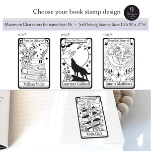 PERSONALIZED BOOK STAMP From the Library of Stamp Mystical Custom Self ...