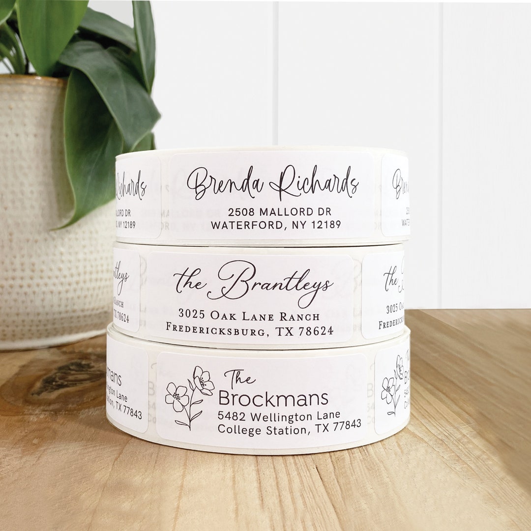 Address Labels on Rolls. Great for Wedding Return Address Labels ...