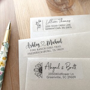 High Quality Clear Address Labels, Custom Personalized Wedding Address ...