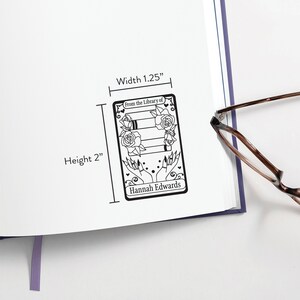 PERSONALIZED BOOK STAMP From the Library of Stamp Mystical Custom Self ...
