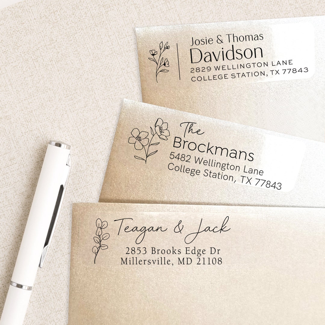 High Quality Clear Address Labels, Custom Personalized Wedding Address ...