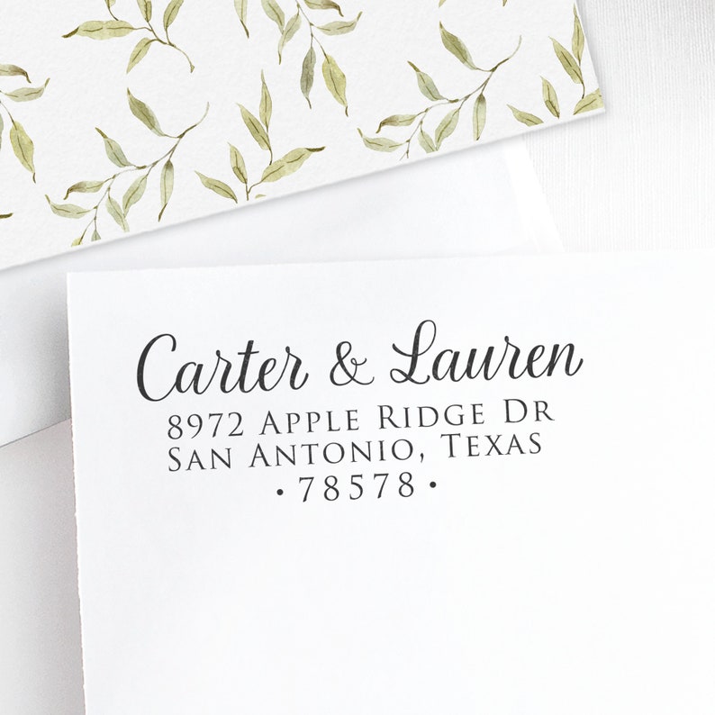 Return Address Stamp Custom Return Address Stamp Self Inking | Etsy