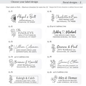 High Quality Clear Address Labels, Custom Personalized Wedding Address ...